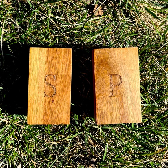 Vintage | Dining | Vintage Wooden Block Salt And Pepper Shakers | Poshmark